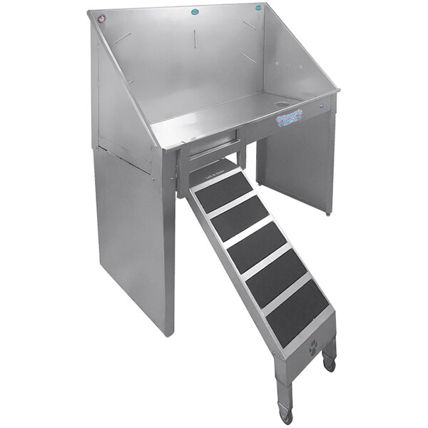 Groomer's Best GB58WTADA-R 58" Stainless Steel ADA Walk-Through Bathing ...