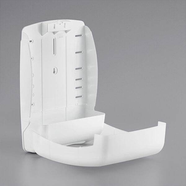 Lavex Translucent White C-Fold / Multifold Paper Towel Dispenser