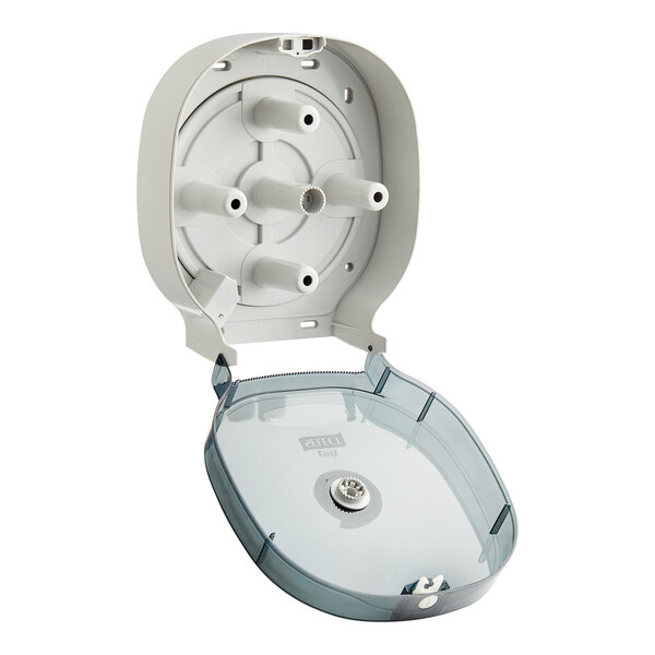 Lavex Janitorial Black 5 1/4" Four Roll Carousel Toilet Tissue Dispenser