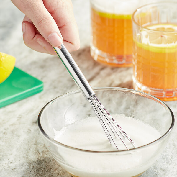 American Metalcraft 7" Stainless Steel Mini Bar Whip / Whisk SBW7