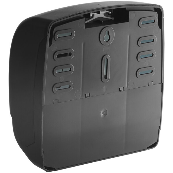 Lavex Translucent Black Mini C-Fold / Multifold Paper Towel Dispenser