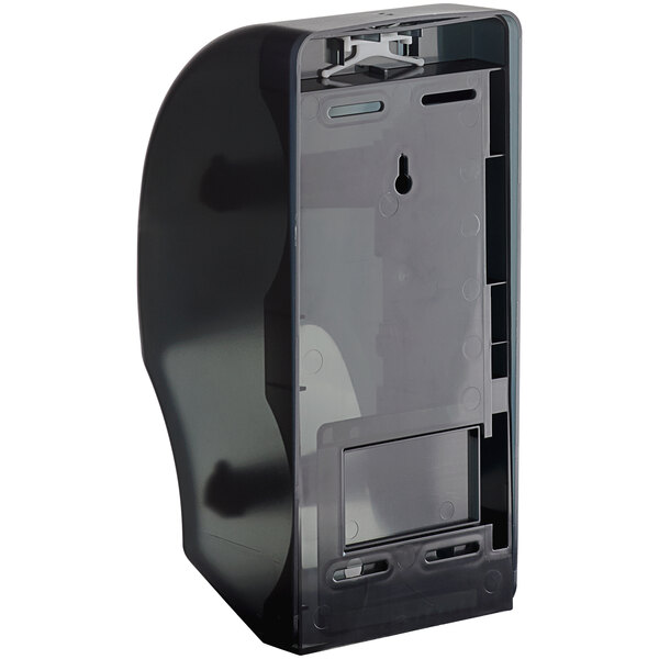 Lavex Black 5 1/4" Double Roll Vertical Toilet Tissue Dispenser