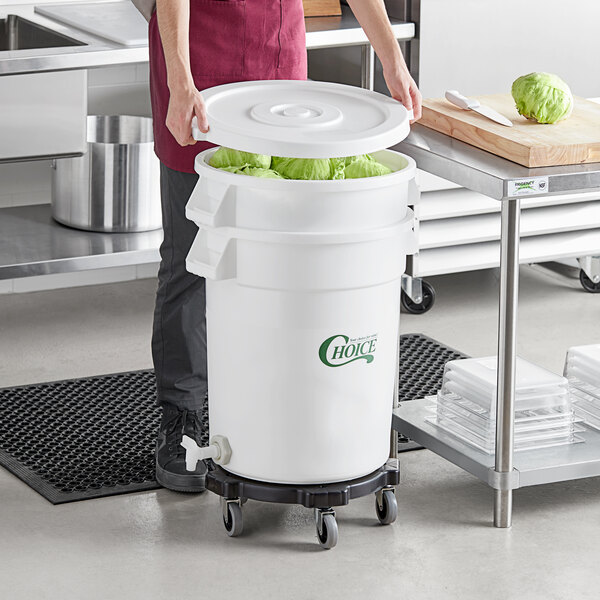 Choice 20 Gallon White Vegetable Crisper Lid