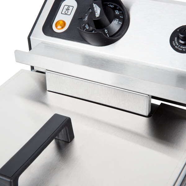 Vollrath 40713 10" x 13" Large Basket Fryer Night Cover with One Cut Out