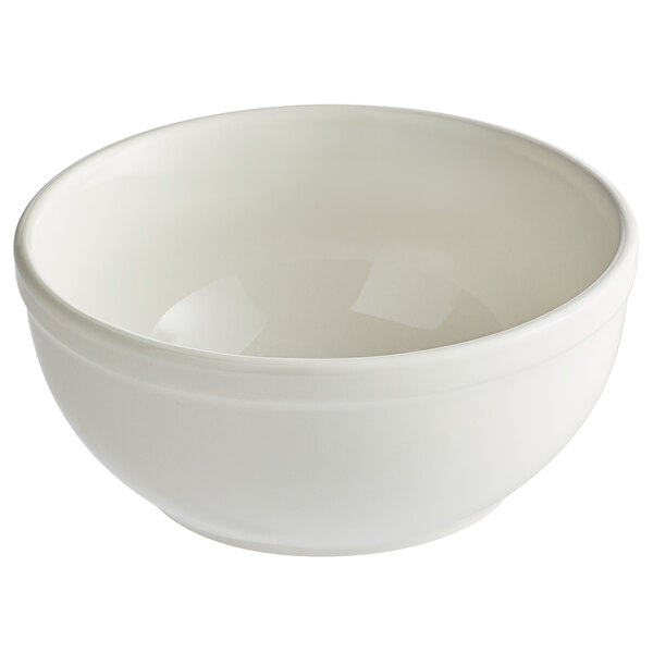 Choice 15 oz. Ivory Rolled Edge China Nappie Bowl - 6/Pack