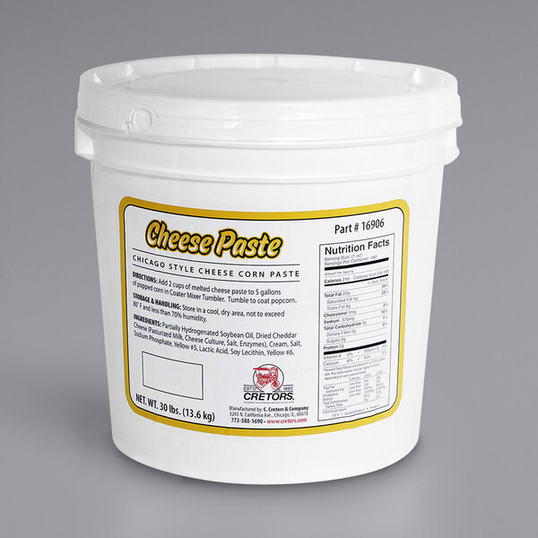 Cretors Cheddar Cheese Paste 30 lb.
