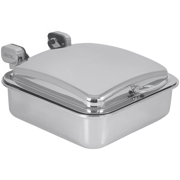 Spring USA 2/3 Size Rectangular Stainless Steel Induction Chafer with ...