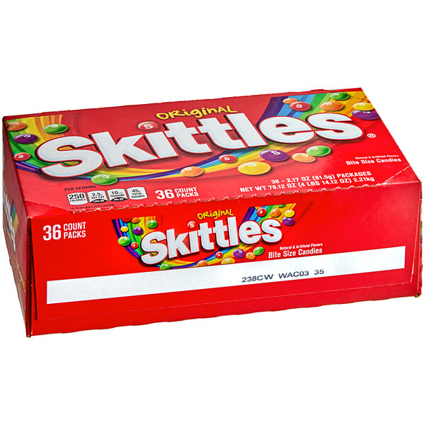 Skittles Original Packaged Candy in Bulk - 36/pack