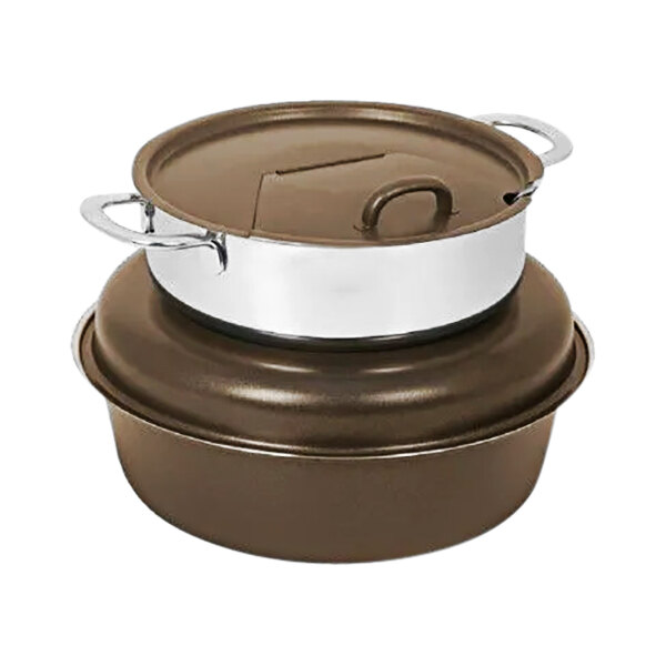 Spring USA Seasons 6 Qt. Bronze Stainless Steel Soup / Oatmeal Marmite ...