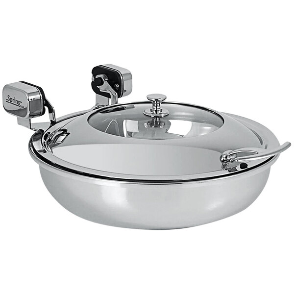 Spring USA Sauteuse Vision 4 Qt. Round Stainless Steel Induction Chafer ...