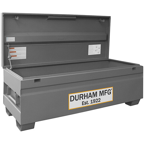 Durham Mfg 60" x 24" x 22 13/16" Lockable Steel Job Site Box JSC-246023 ...