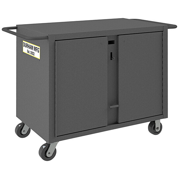Durham Mfg 27 7/8" x 55 3/4" x 39 7/8" Mobile Lockable Steel Job Site ...