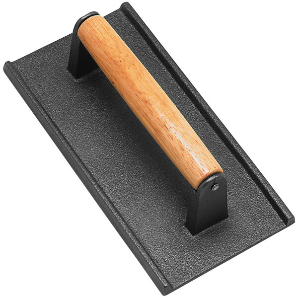 American Metalcraft 8" x 4" Cast Iron Steak Weight ISW2