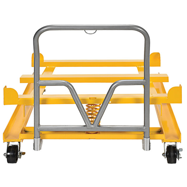 Vestil 53 3/8" x 40 1/2" x 35 13/16" Yellow Steel Intermediate Bulk ...