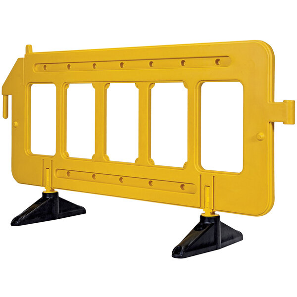 Vestil 23" x 79" x 40" Yellow High-Density Polyethylene Interlocking ...