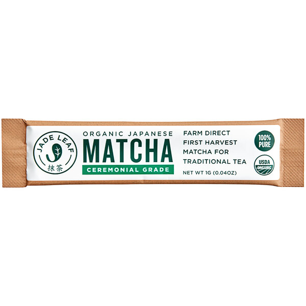 Jade Leaf Organic Ceremonial Matcha Single Serve Sticks - 7/Bag