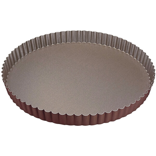 Gobel 9 1/2" x 1" Round Fluted Non-Stick Tart / Quiche Pan 226330