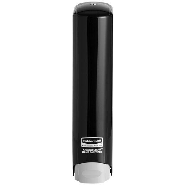 Rubbermaid CrackleClean 2158426 15.8 oz. Black Sanitizer Dispenser