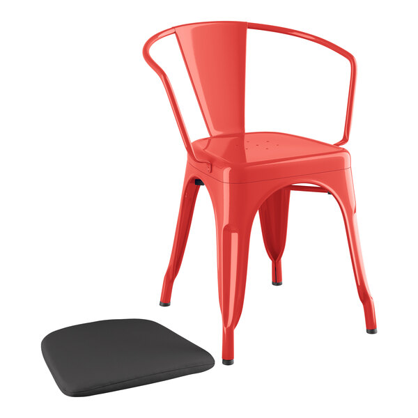 Lancaster Table & Seating Alloy Series Ruby Red Outdoor Arm Chair with ...