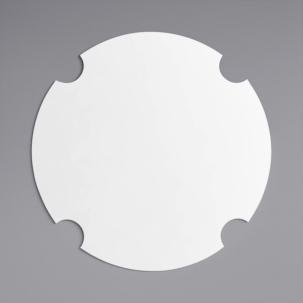 Innopak 170 oz. White Poly-Coated Paper Bucket Lid - 200/Case