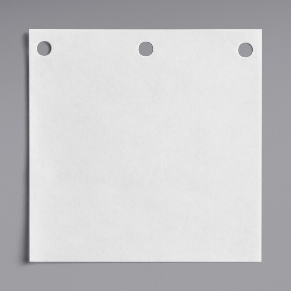 Choice 5 3/16" Premium 40# - 48# Square Patty Paper with 3 Holes - 440/Box