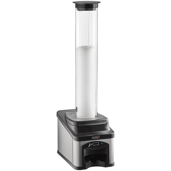 Touchless Lid Dispenser: Plug In for Cold Straw Slot Lids