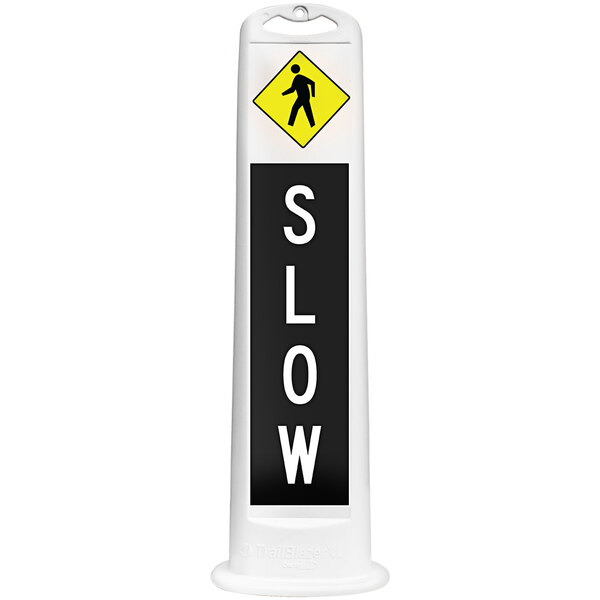 Cortina Trailblazer XL 45" White "Slow Pedestrian Crossing" Vertical ...