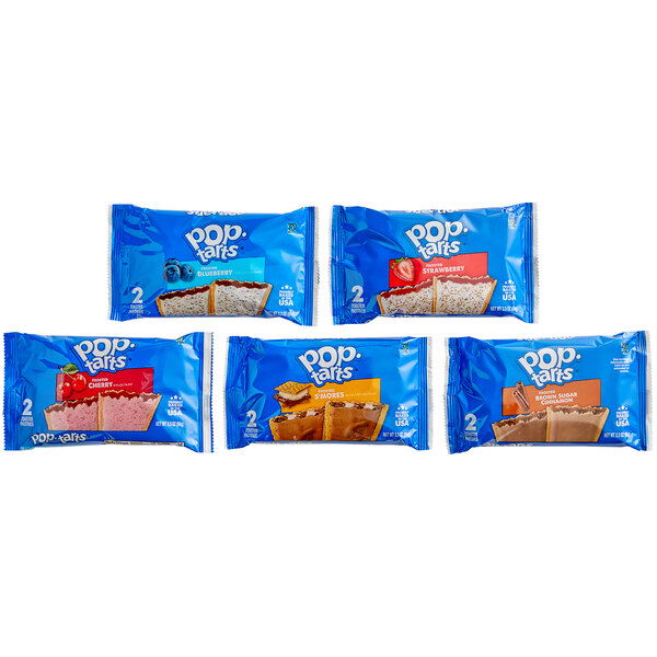 Pop-Tarts Assorted Flavor Toaster Pastry 2-Pack - 72/Case