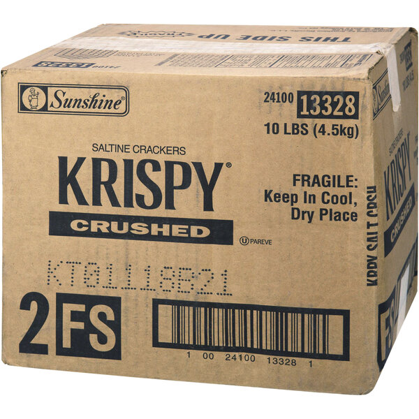 Sunshine Krispy Medium Crushed Saltine Crackers 10 lb.