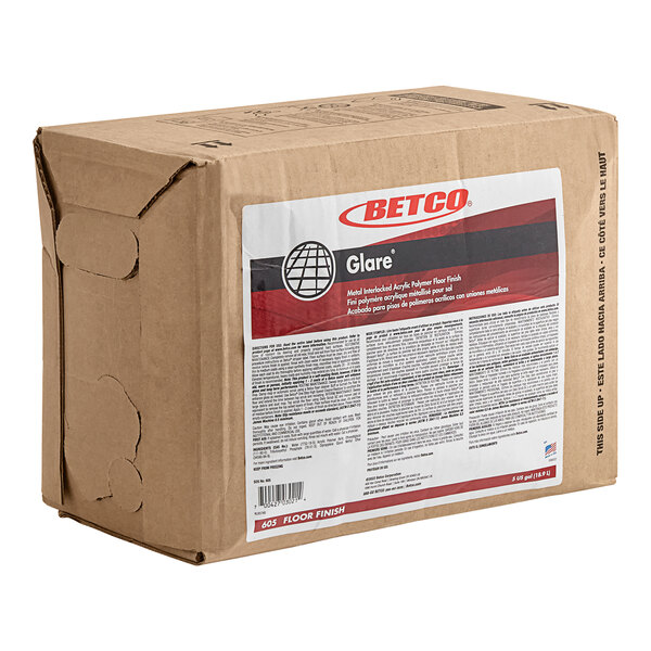 Betco 6050500B Glare 5 Gallon Bag in Box Floor Finish
