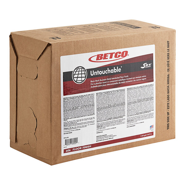 Betco 6060500B Untouchable 5 Gallon Bag in Box Floor Finish with SRT