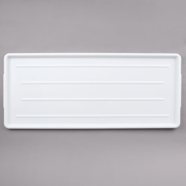 Winholt Sani-Platter 12" x 30" x 3/4" White Polystyrene Display Tray ...