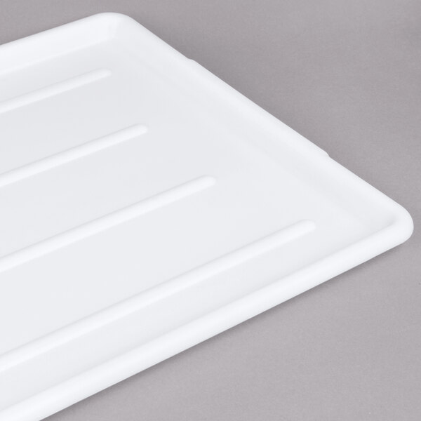 Winholt Sani-Platter 12" x 30" x 3/4" White Polystyrene Display Tray ...