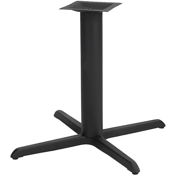 American Tables & Seating 36" x 36" Black 2-Piece Standard Height ...