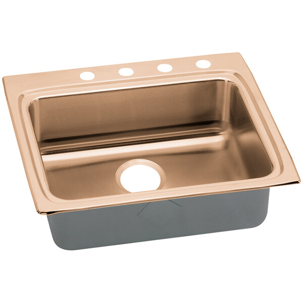 Zurn Elkay LRAD2522402-CU CuVerro Antimicrobial Copper Single Bowl ADA ...