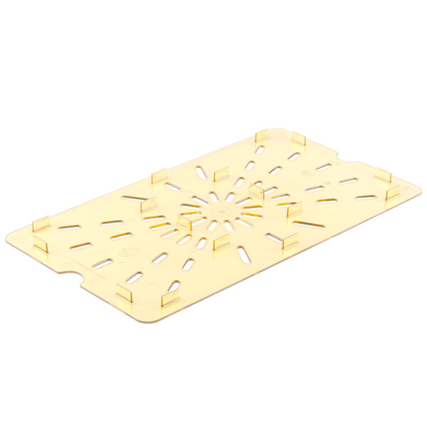 Cambro 10HPD150 Full Size Amber High Heat Drain Tray