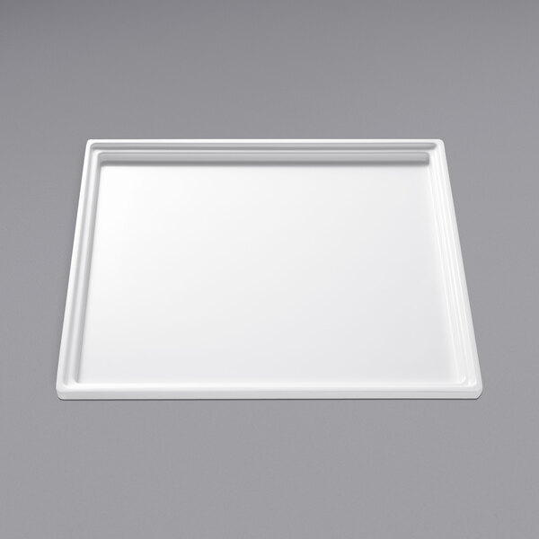 Bon Chef EZ Fit White Melamine Half-Size Food Tile M-EZ-12-1