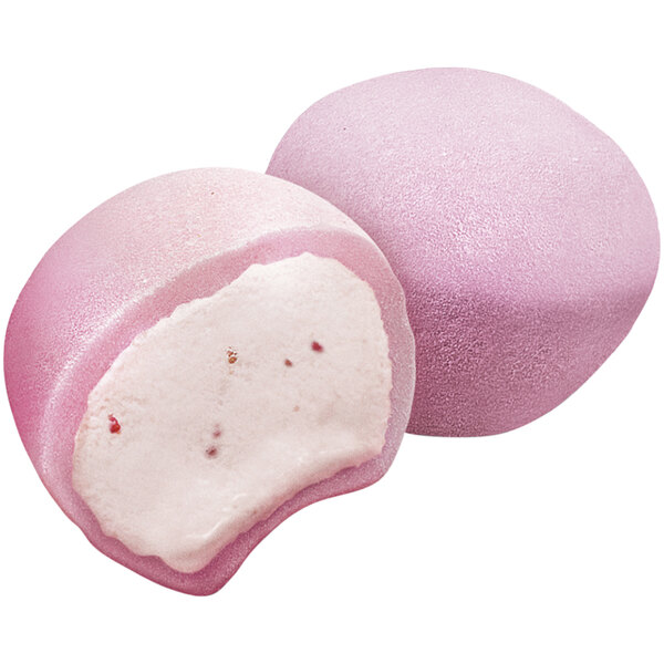 My/Mochi Strawberry Mochi Ice Cream 1.5 oz. 2-Pack - 12/Case