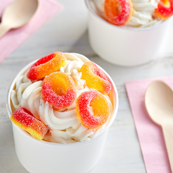 Kervan Gummy Peach Rings 5 lb.