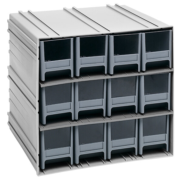 Quantum 11 3/8" x 11 3/4" x 11" Interlocking Storage Cabinets with 12 ...