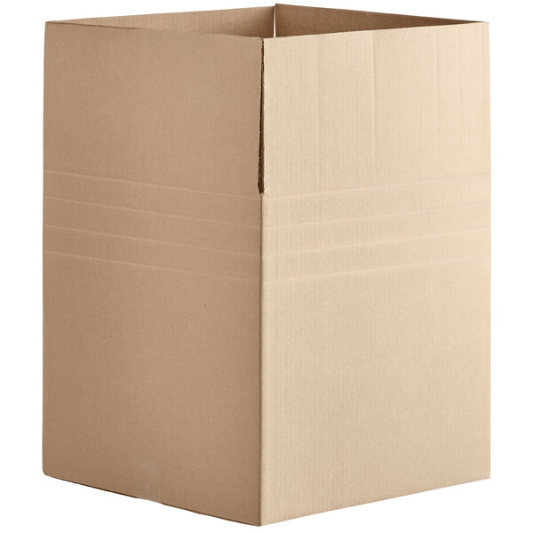 Lavex 26" x 26" x 26" Kraft Corrugated Multi-Depth Shipping Box - 10/Bundle