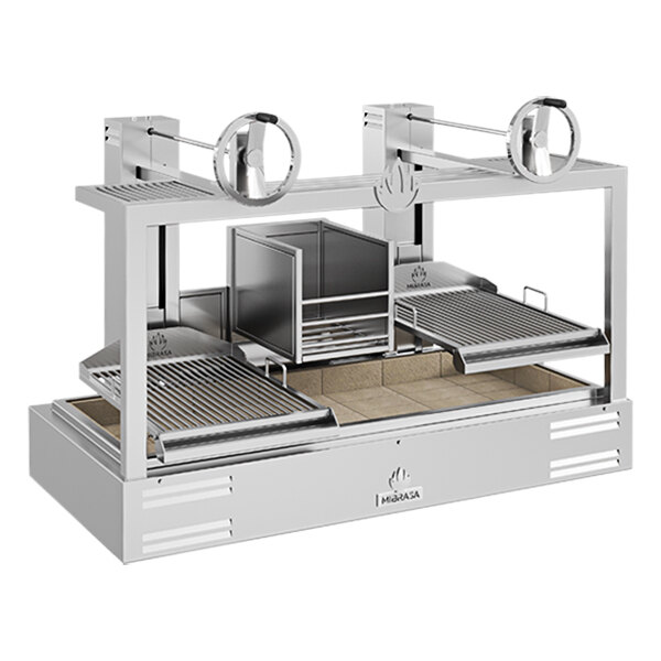 Mibrasa GMB 160 Fire Double Parrilla with Two Adjustable Grills and ...