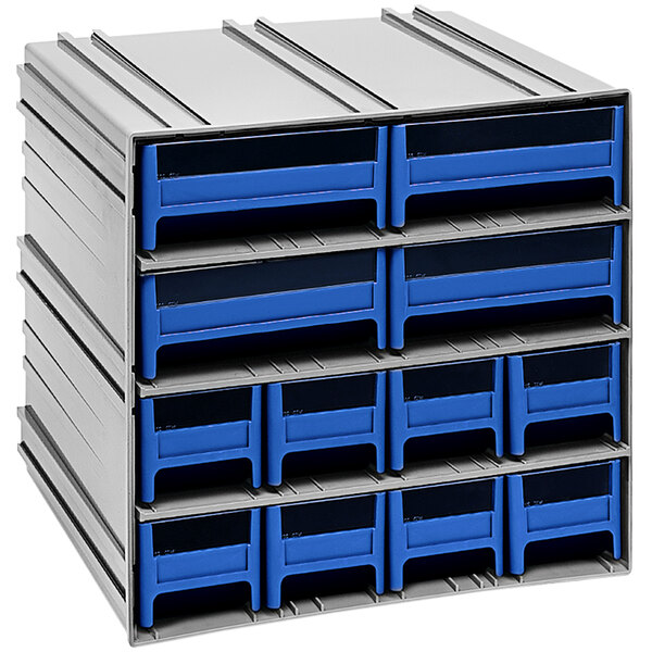 Quantum 11 3/8" x 11 3/4" x 11" Interlocking Storage Cabinets with 8 ...