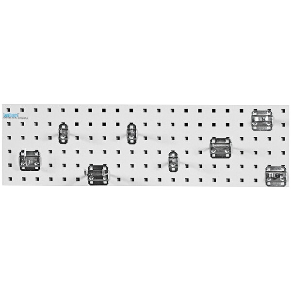 Triton Products LocBoard 9" x 31 1/2" White Steel Garden Storage ...