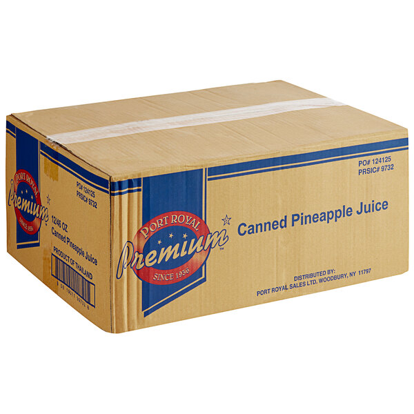 Port Royal Pineapple Juice 46 oz. - 12/Case