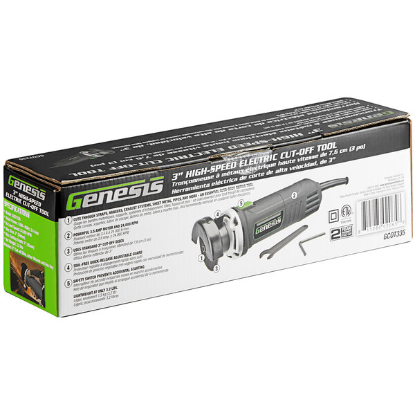 Genesis 3" Cut-Off Tool with Cut-Off Disk, Arbor Wrench, and Hex Key ...
