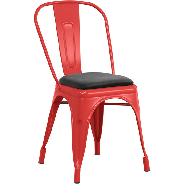 Lancaster Table & Seating Alloy Series Ruby Red Indoor Cafe Chair with ...