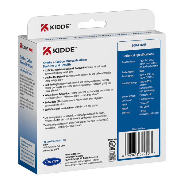 Kidde Battery Powered Smoke and Carbon Monoxide Alarm 21032249