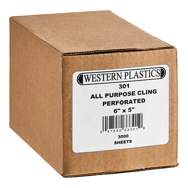 Western Plastics 6" x 5" Perforated Film - 3000/Roll