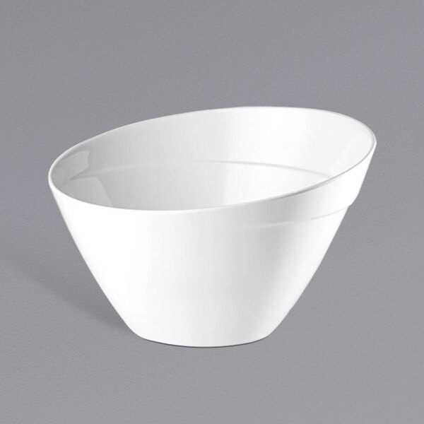 APS Balance 13.6 oz. White Slanted Melamine Display Bowl APS 84040 - 10 ...